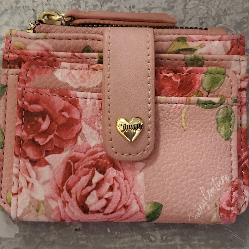 Juicy Couture Pink Rose Wallet! - Gem
